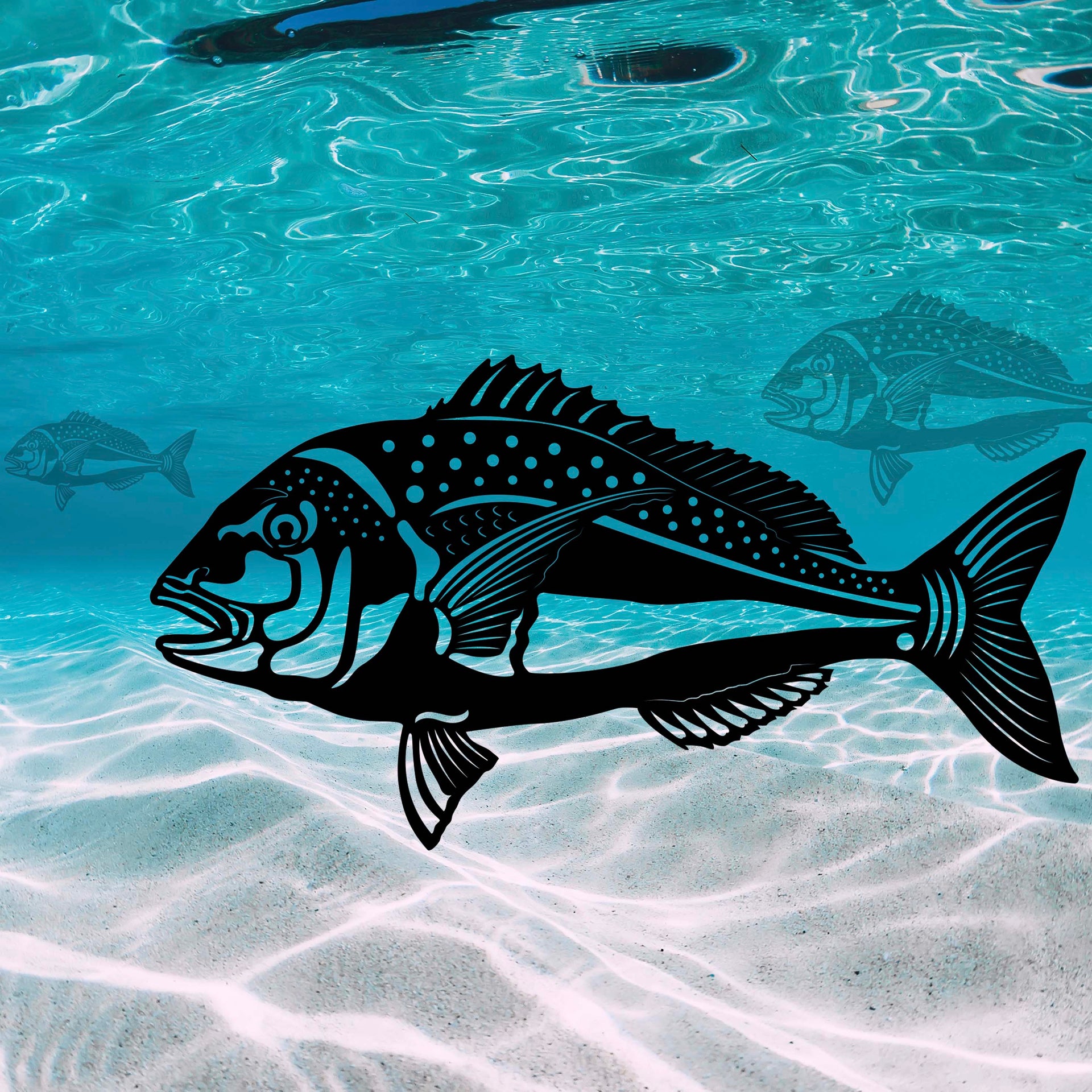 Metal Art Card - Snapper – Wild Kiwi