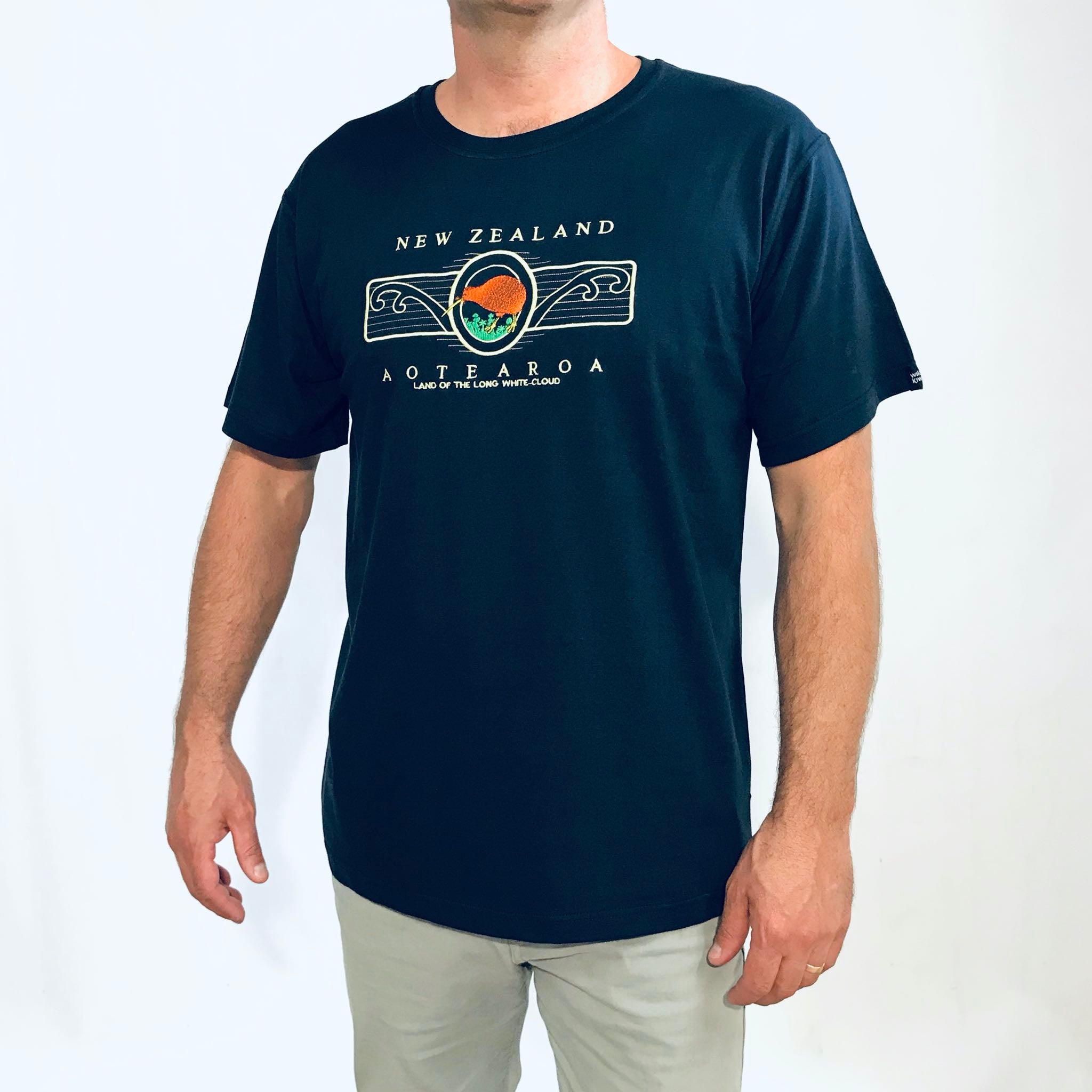 Mens New Zealand T Shirt - Kiwi and Koru
