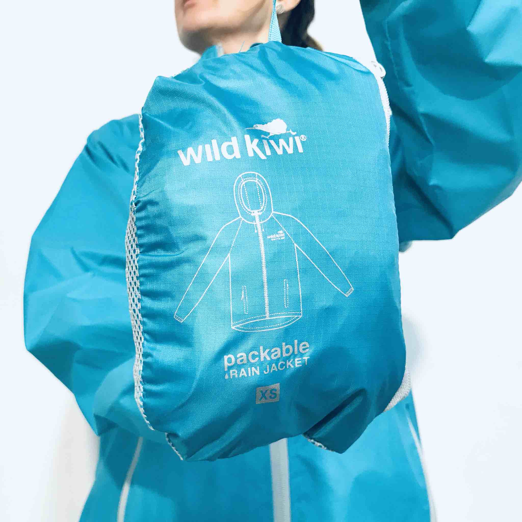 Womens Packable Rain Jacket - Wild Kiwi
